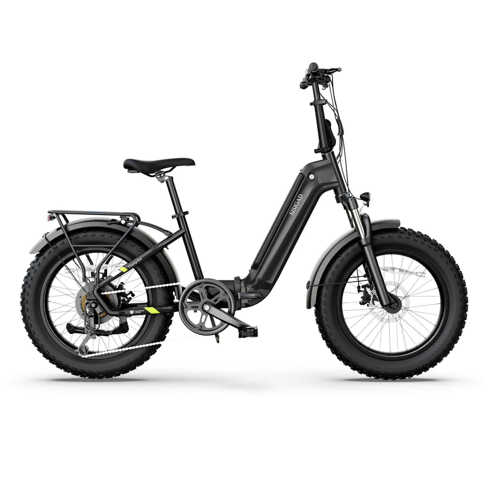 20" Champ Ext Fat Tire Folding Electric Bike | SISIGAD
